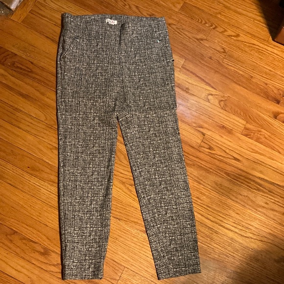 Nikki K | Pants & Jumpsuits | Black And White Checked Stretch Pants By ...